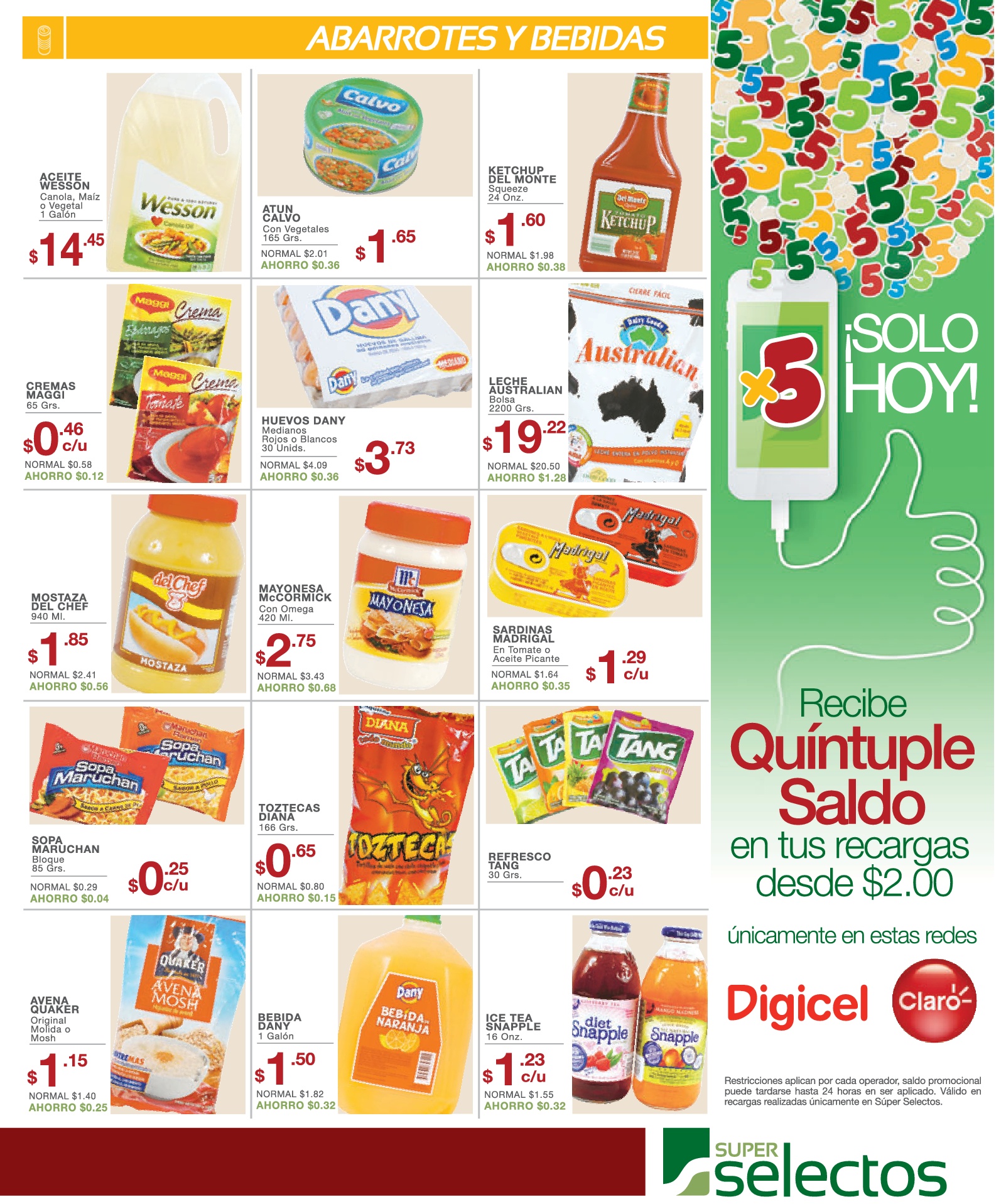 Ofertas y Promociones del Dia