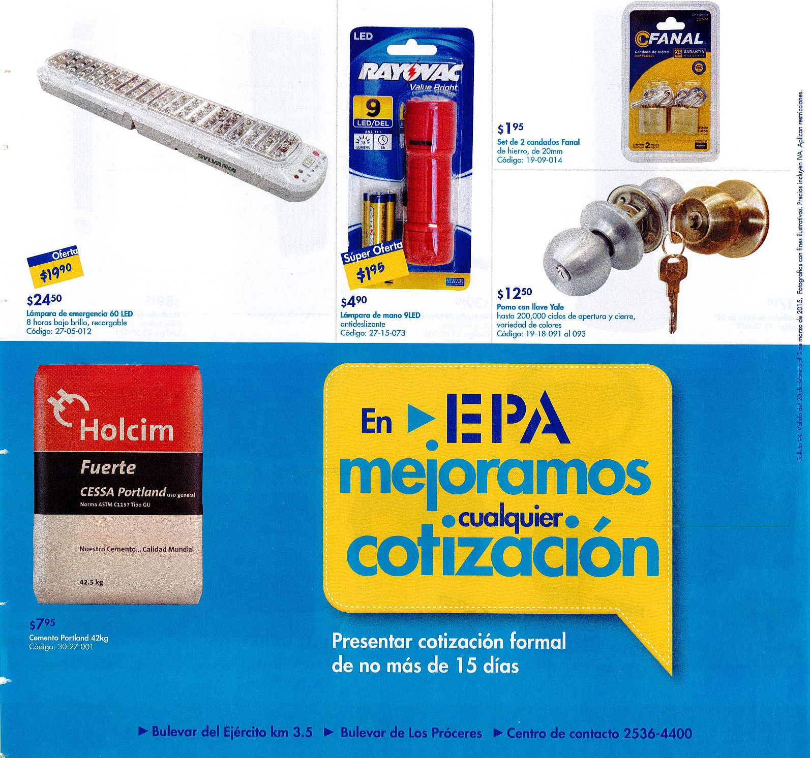 Super ofertas EPA del mes (Feb-Mar-2015)