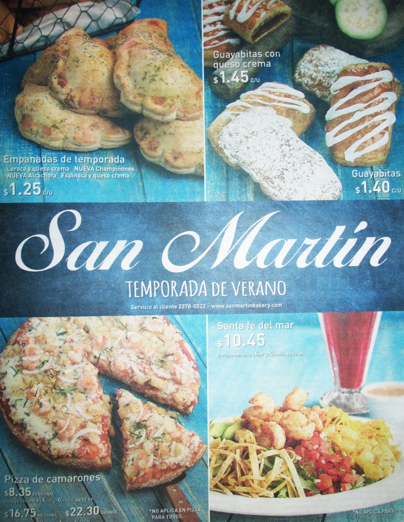 Restaurante SAN MARTIN el salvador delicias en su menu de verano 2015 ...
