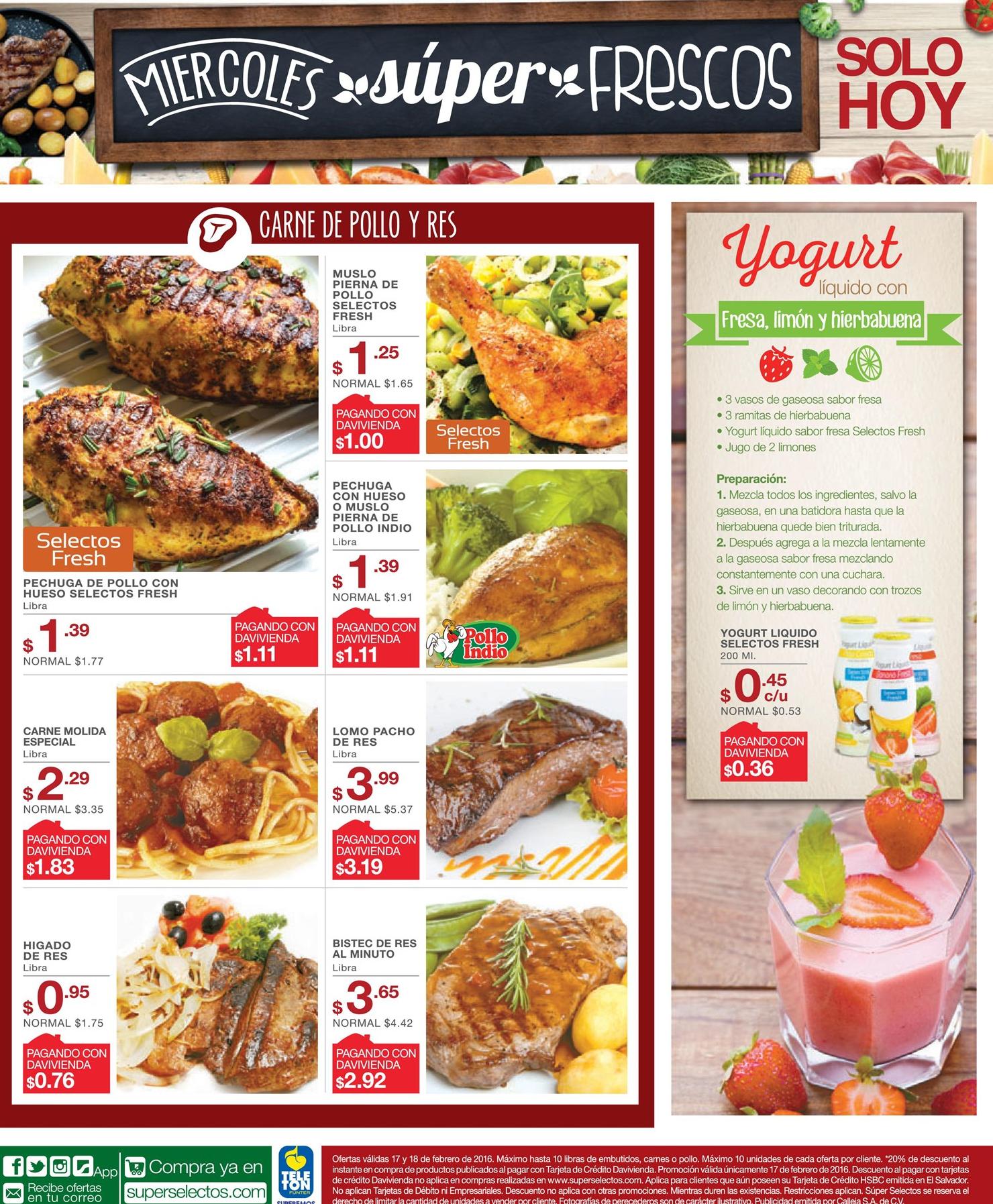 Tus comidas favoritas en PROMOCION ahora miércoles (17-feb-16 ...