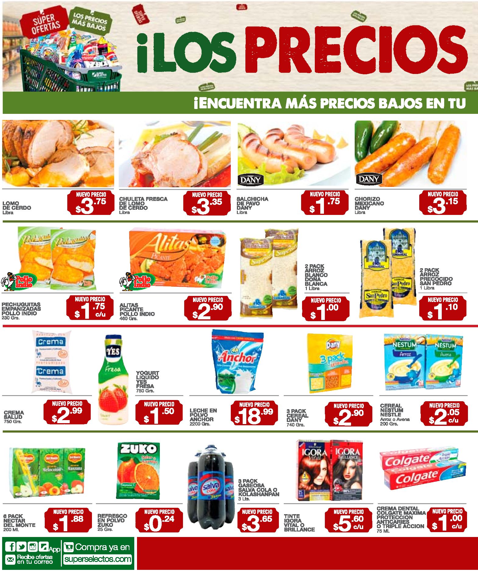 Mas de 500 articulos con precios bajos super selectos julio 2016 ...