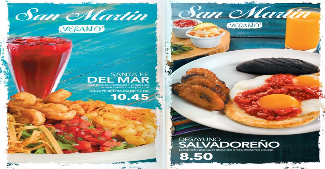 Menu de Desayunos y Almuerzos PANADERIA San Martin (Verano 2017 ...