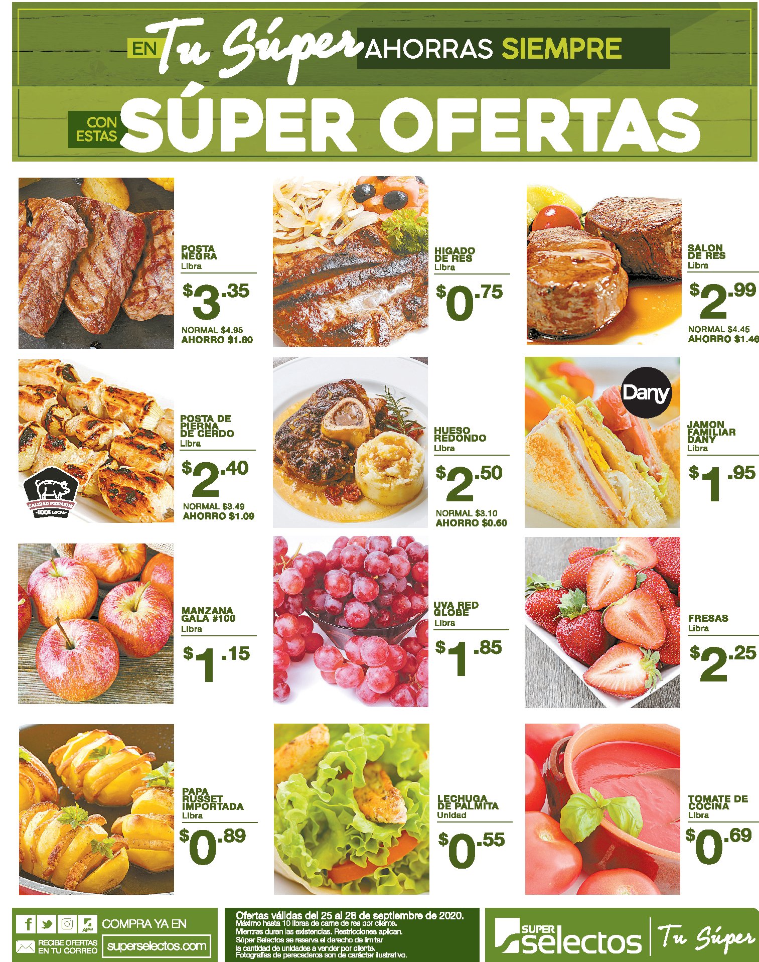 Super Selectos promociones diarias (25.sep.2020) - Ofertas Ahora