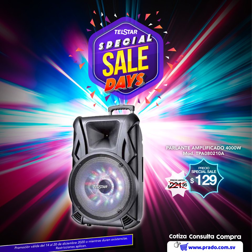 PRADO ofertas en marca TELSTAR - (15.dic.20) - Ofertas Ahora