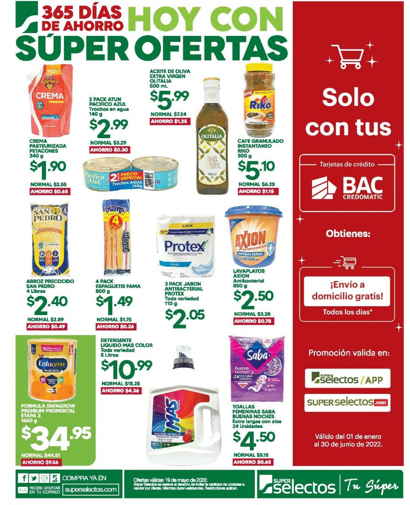 Precios en tus alimentos Super Selectos - 19 mayo 2022 - Ofertas Ahora